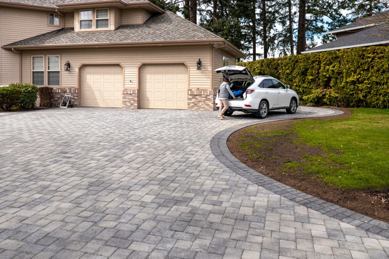 How To Make A Beautiful Driveway With Pavers | DIY
