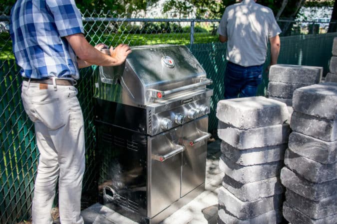 How to Build a Stone Grill Surround | DIY