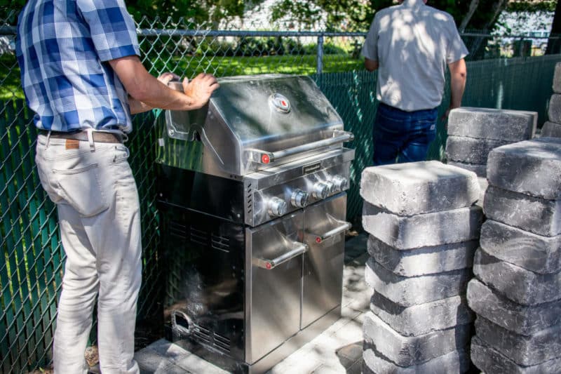 How to Build a Stone Grill Surround | DIY