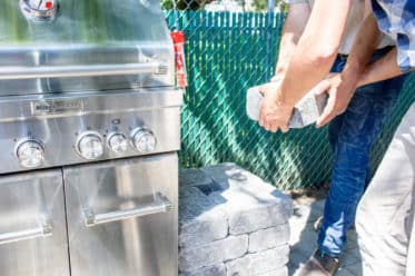 How to Build a Stone Grill Surround | DIY