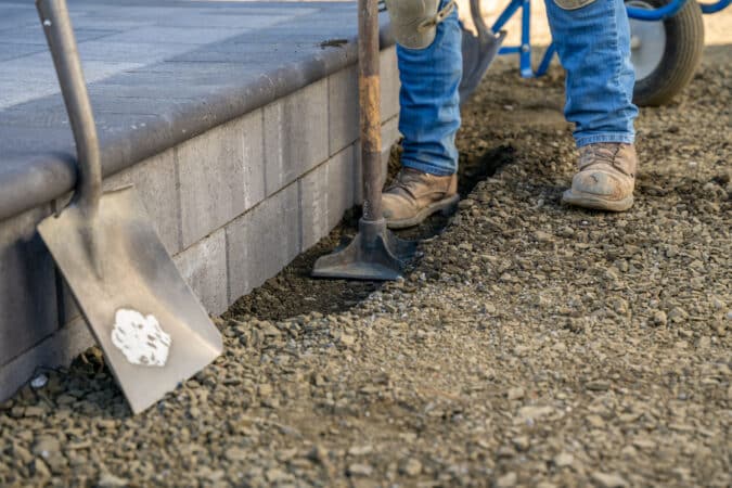 How to Build a Stone Step for Your Raised Patio | DIY