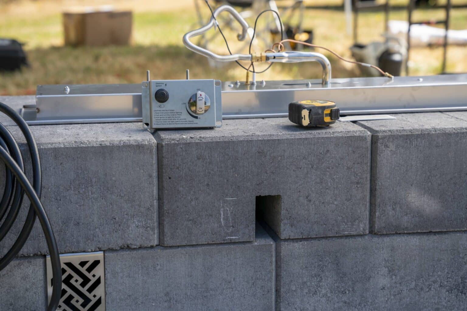 How to Build a Linear Fire Pit With a Gas Burner Insert | DIY